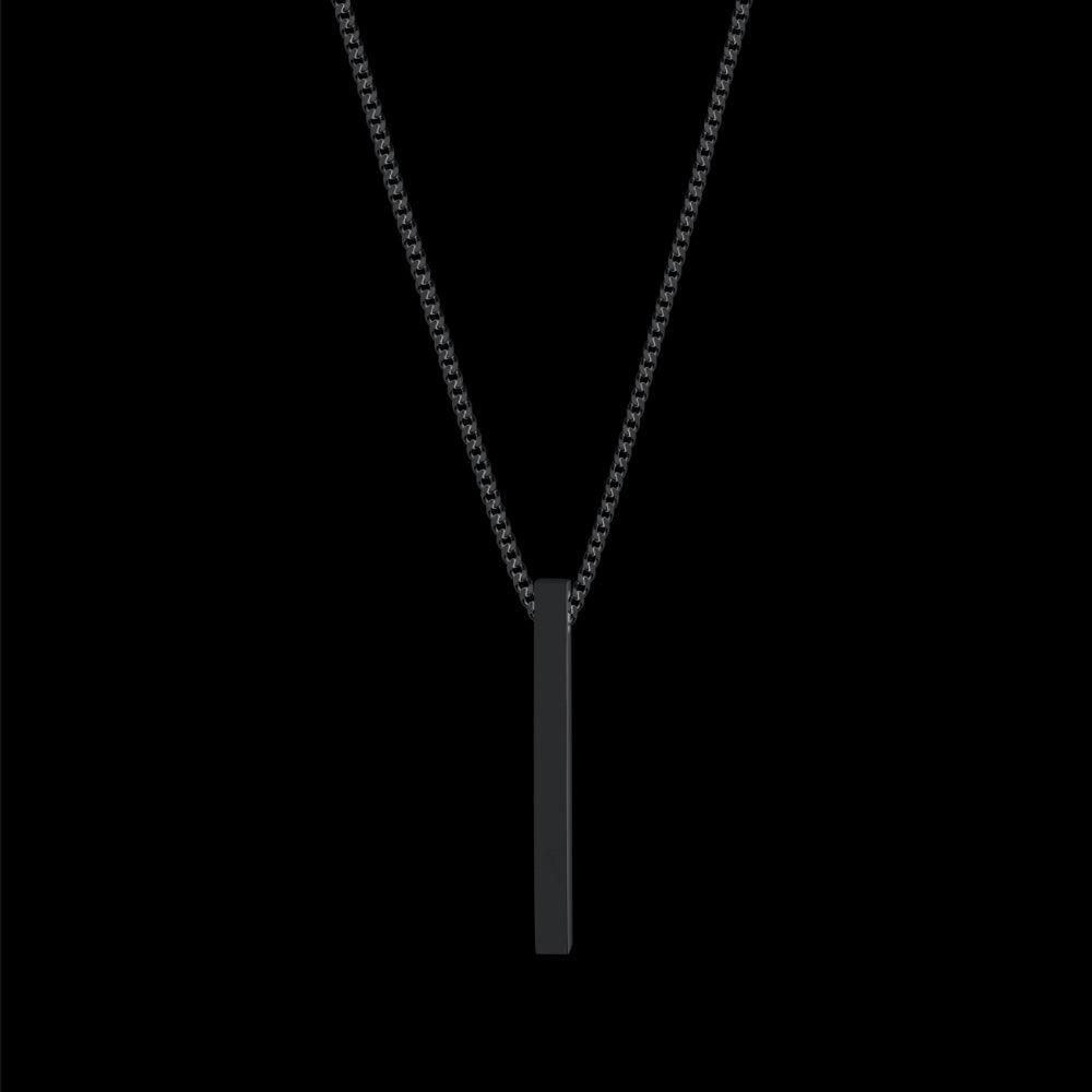 Black bar necklace store